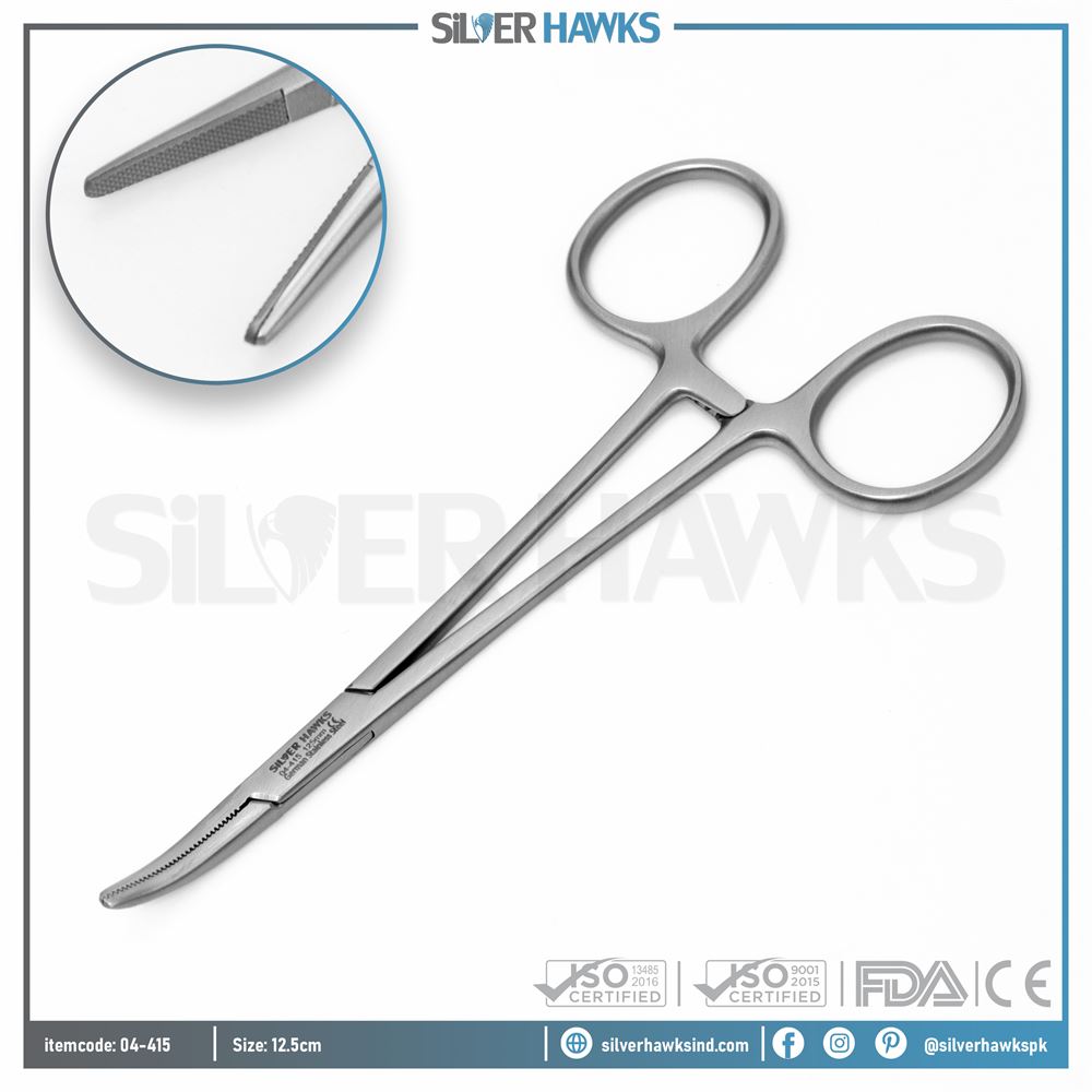 Halsted-Mosquito Curved Forcep - Silver Hawks